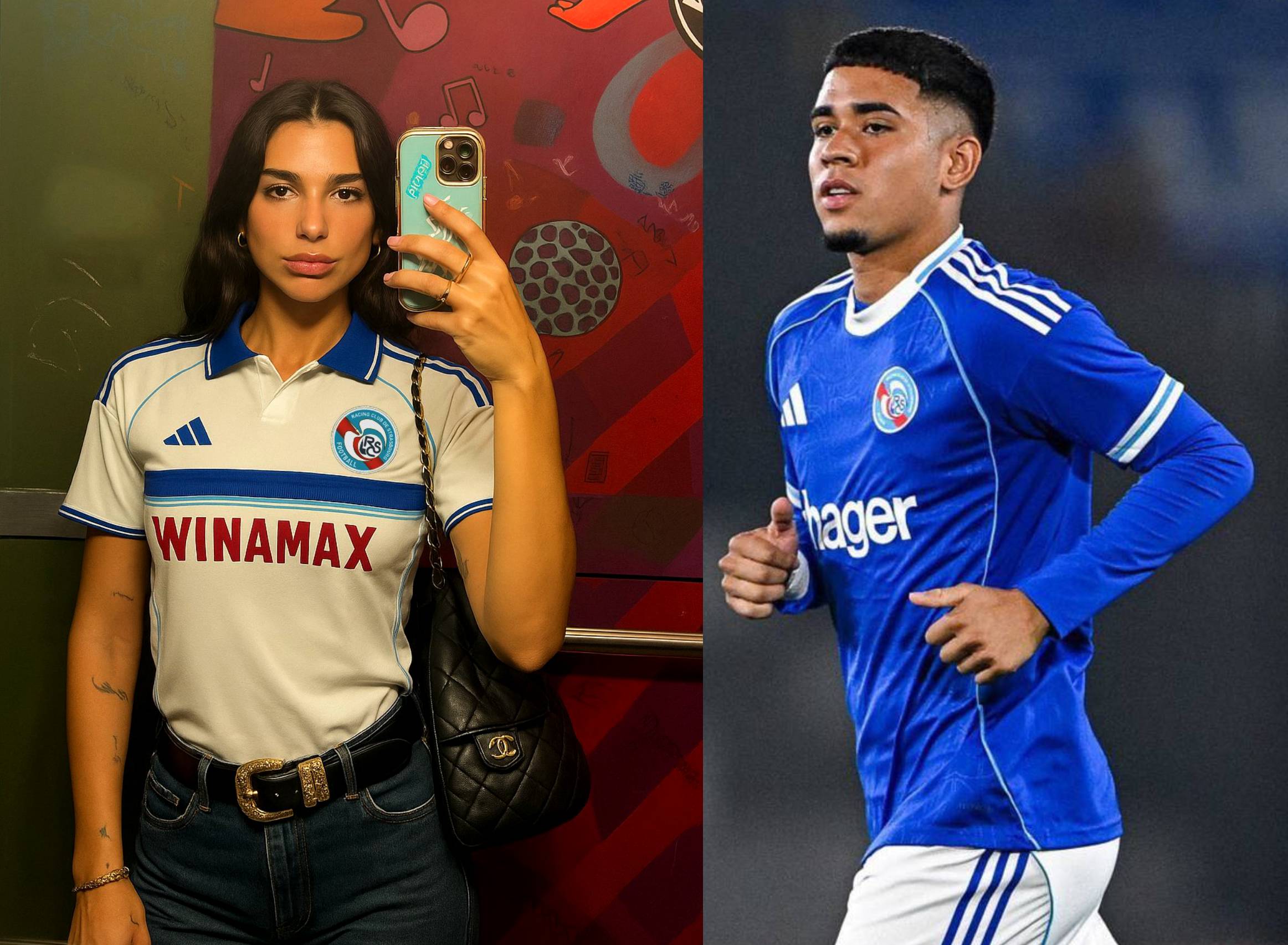 Kendry Páez y Dua Lipa: su relación por una camiseta del Estrasburgo