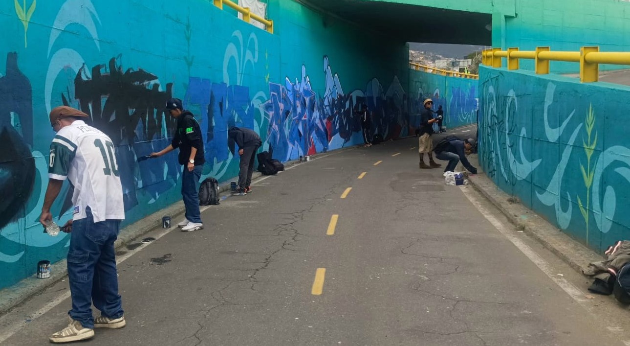 Agentes sancionan a 8 personas por vandalizar un mural en El Labrador ...