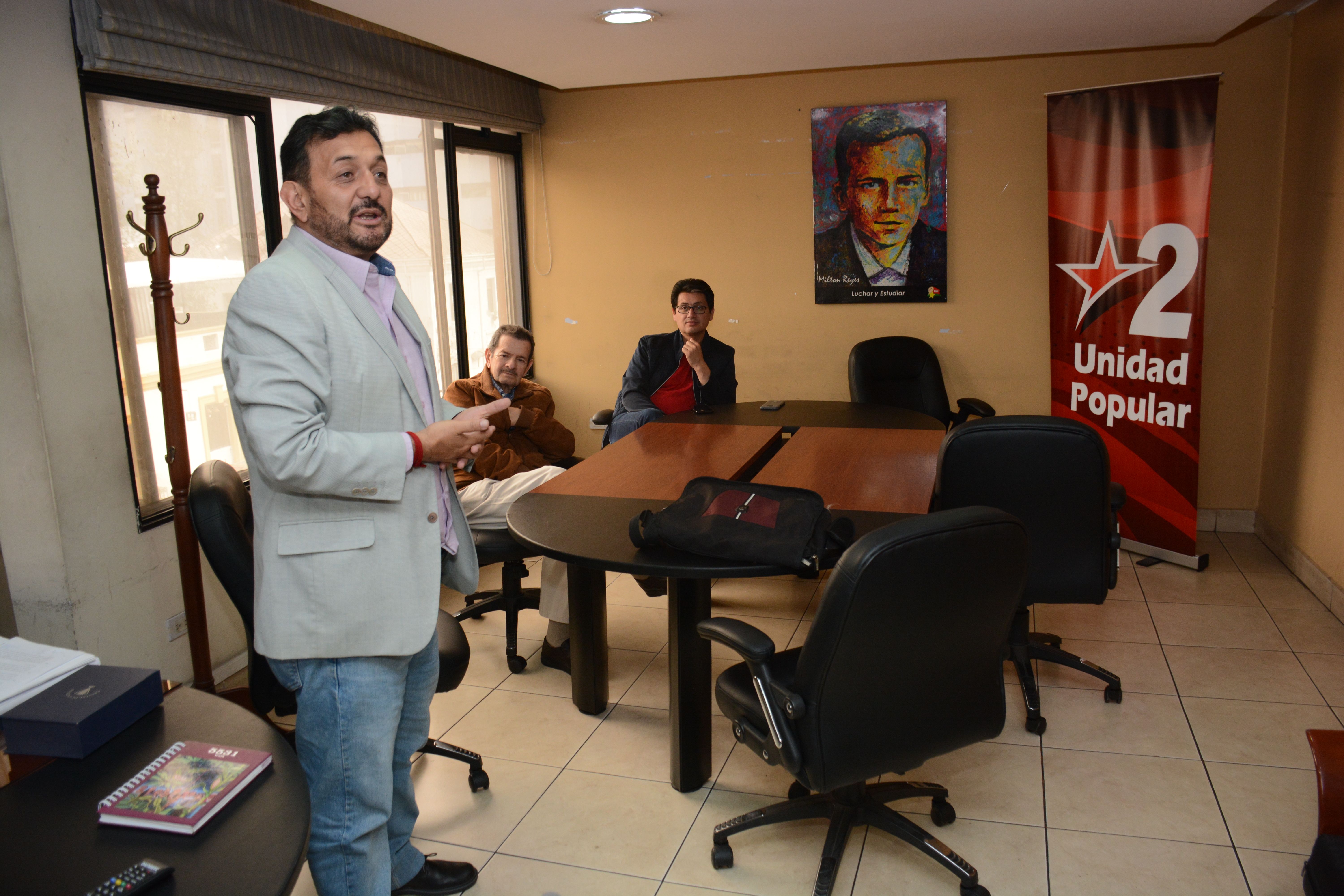 Unidad Popular presentará al CNE base de datos con más de 200.000 afiliados